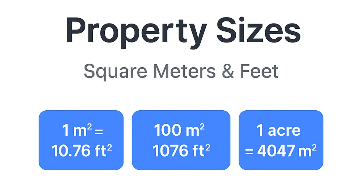Understanding Property Sizes: Square Meters vs Square Feet | Unitconvr